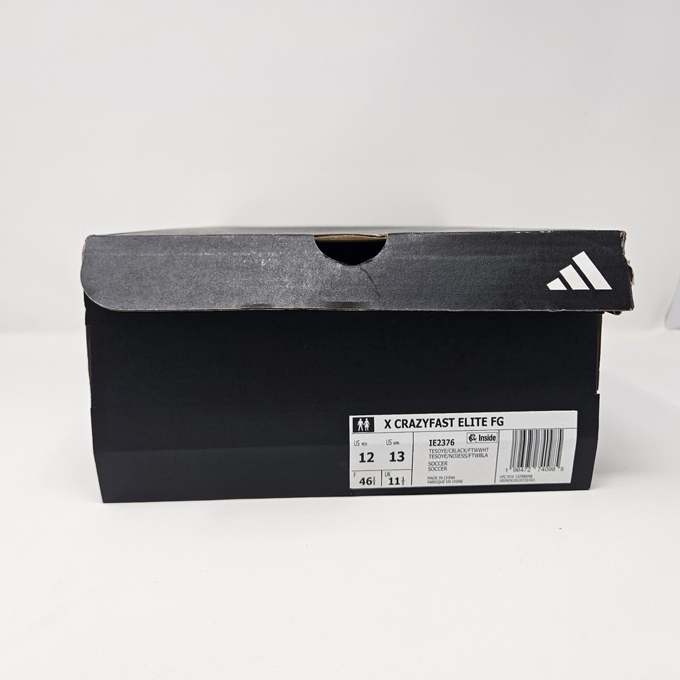 Mens Adidas X Crazyfast Elite FG 'Solar Yellow' Soccer Cleats / IE2376 ...