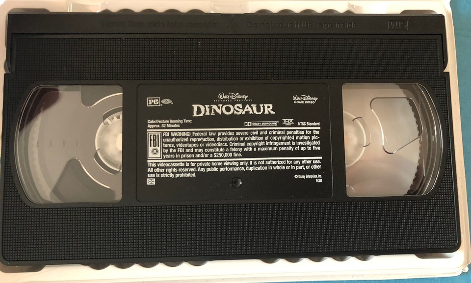 Walt Disney Dinosaur 2001 VHS Clamshell Vintage 786936143973 | eBay