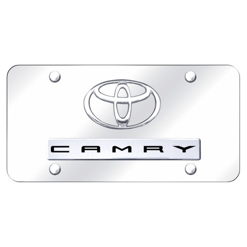 Toyota Camry Name Bagde License Plate (Chrome) | eBay
