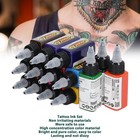 Tattoo Ink Set 14 Color 30ml/1oz bottles Professional Kit For Artist ...
