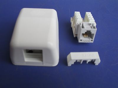 Krone Complete Wall Surface Telephone Socket Outlet Telstra Optus BEST ...