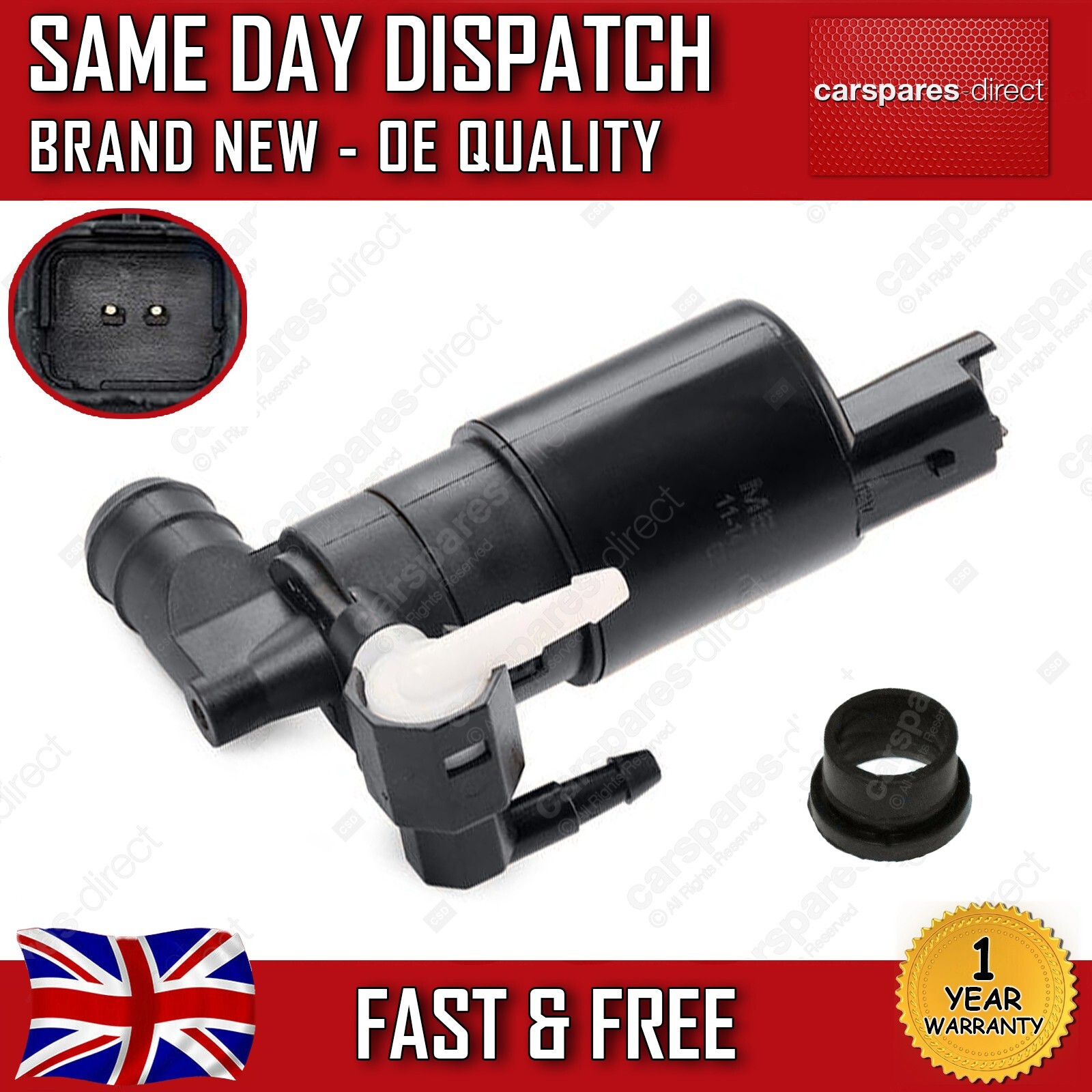 FOR DACIA DUSTER, SANDERO, LOGAN, DOKKER, LODGY DUAL WINDSCREEN WASHER ...