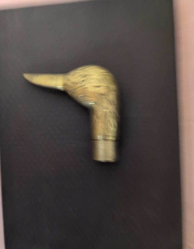 Vintage solid Brass Walking Cane Duck Head | eBay