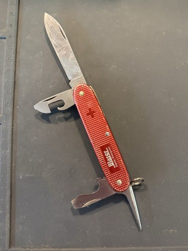 Vintage Victorinox Pioneer 93mm Red Alox Swiss Army Knife 1985 Branded ...