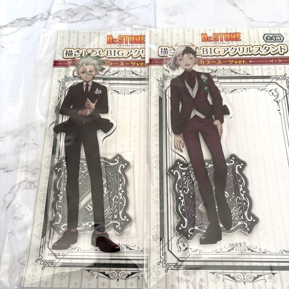 Dr. Stone Acrylic Stand - Gen Asagiri & Senku Ishigami Daiso ...