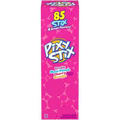 Wonka Pixy Stix Powder, Candy-filled fun straws, Sweet & tart, 0.42 oz ...