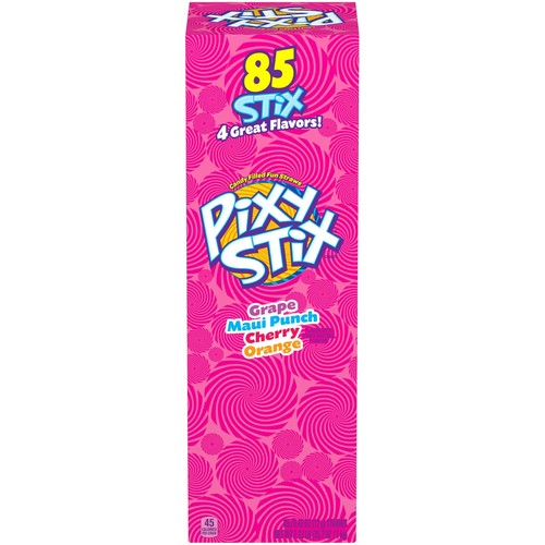 Wonka Pixy Stix Powder, Candy-filled fun straws, Sweet & tart, 0.42 oz ...