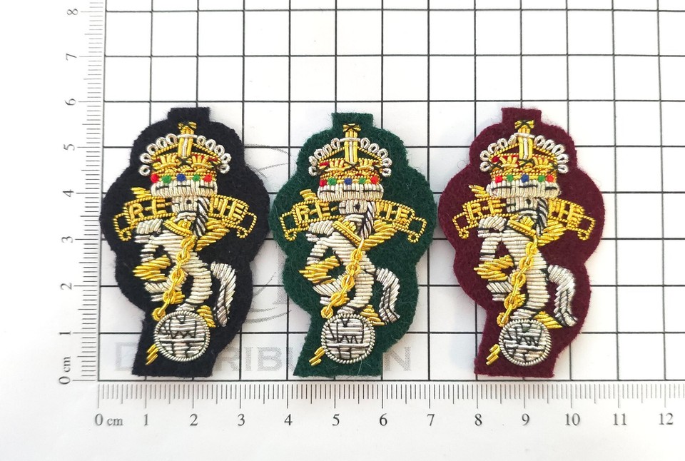 REME Wire Embroidered Cap / Beret Badge Kings Crown PARA | eBay UK