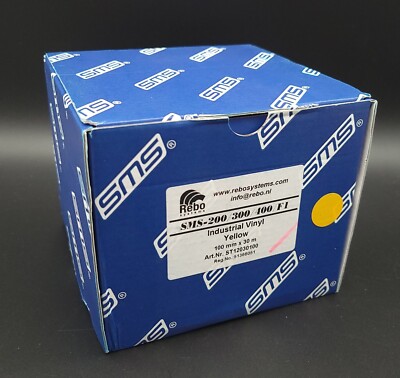 SMS-200/300/400/F1 Industrial Yellow Vinyl Labels 100mm x 30m ST700 ...