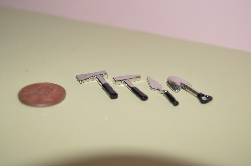 Miniature Outdoor tools, set of 4, in 1:12 doll scale | eBay