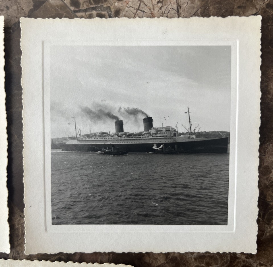 (3) Original ILE DE FRANCE French Line Ocean Liner Cruise Ship ...