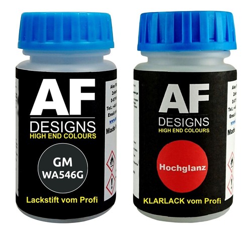 Lackstift für GeneralMotors WA546G Black Perl Metallic Klarlack je 50ml ...