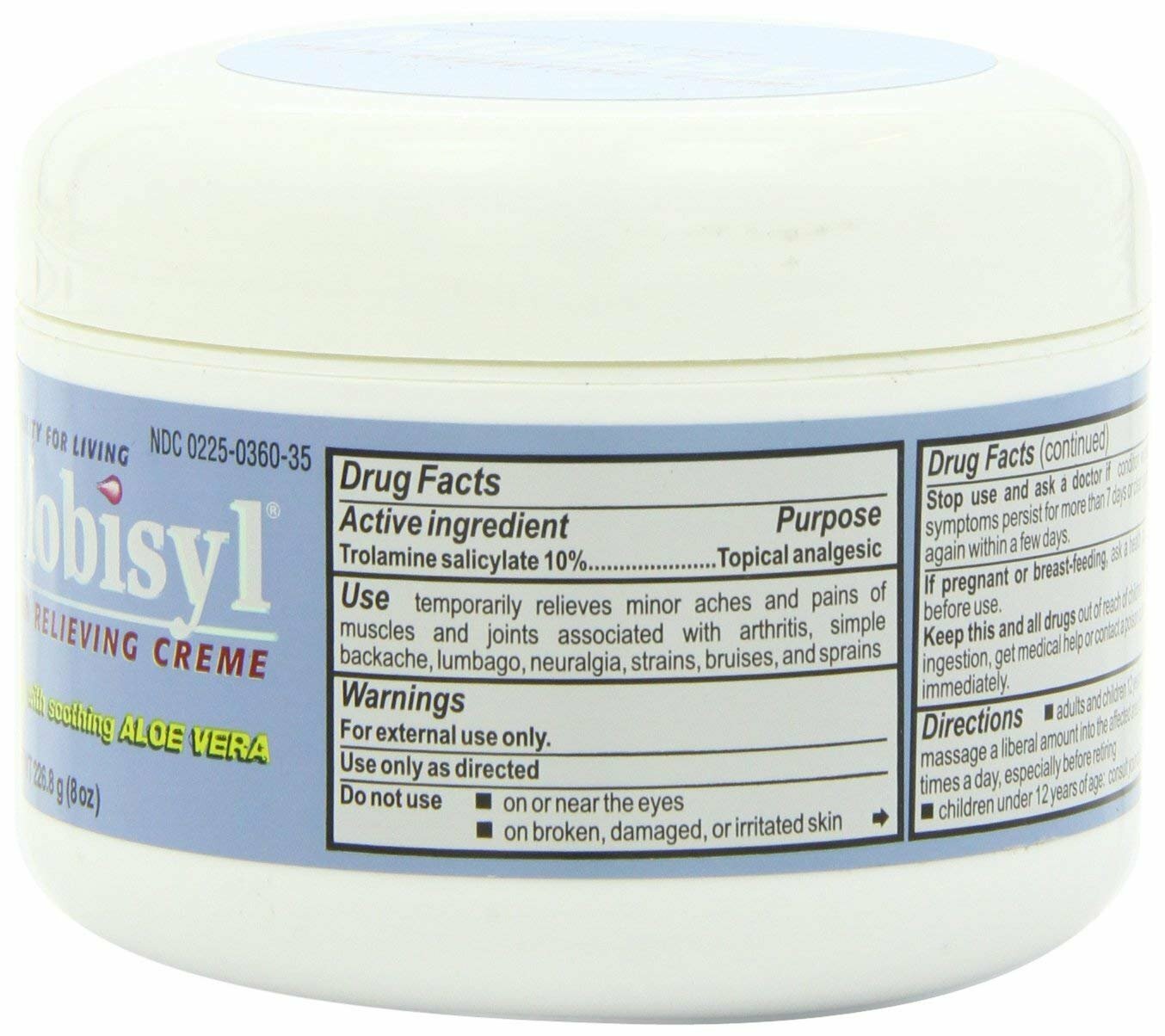 Mobisyl Pain Relieving Creme with Soothing Aloe Vera Greaseless Odor ...