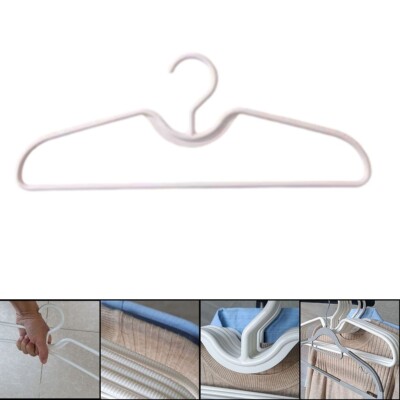 Short Neck Hangers Coat Hanger Anti-slip Hanger Pack Of 10 Short Neck ...