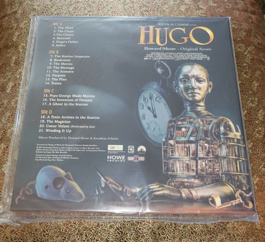 Howard Shore Hugo Original Score 2x LP Set Sealed! Paris Sky color ...
