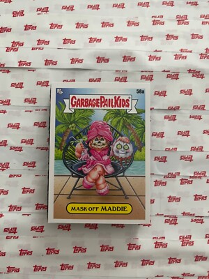 2021 Topps Garbage Pail Kids Go On Vacation Mask Off Maddie 58a GPK ...