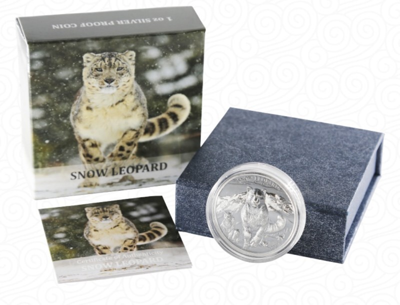 Mongolia 2017 snow leopard silver coin 1OZ，antiqued，with COA&box | eBay ...
