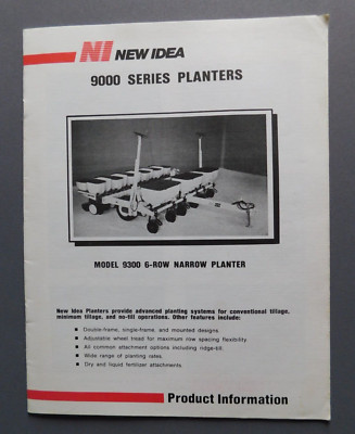 New Idea - 9000 Series Planters - 1987 Product Information 16 pg ...