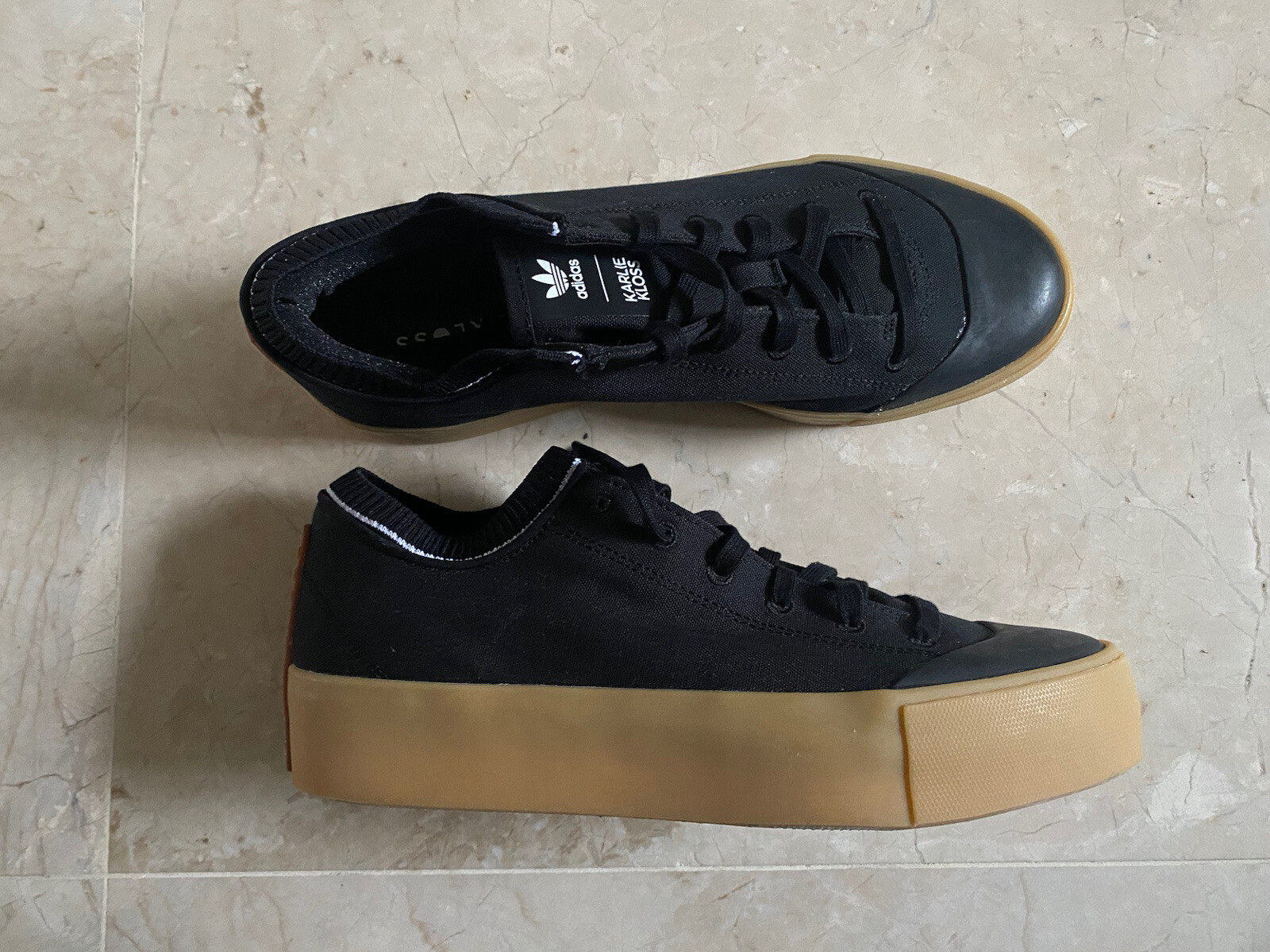ADIDAS ORIGINALS X KARLIE KLOSS XX92 BLACK GUM UNISEX TRAINERS FY8207 ...