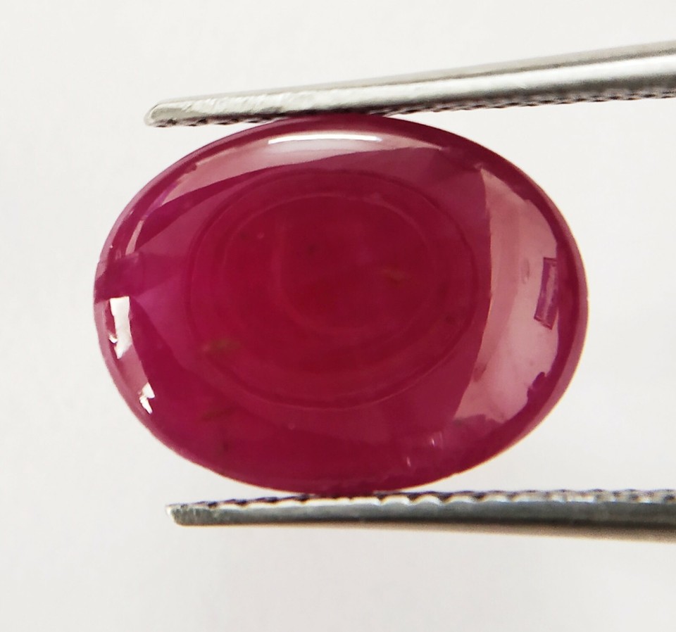 Natural Ruby Oval Cabochon 10.36Cts No Heat GTL Certified Loose ...
