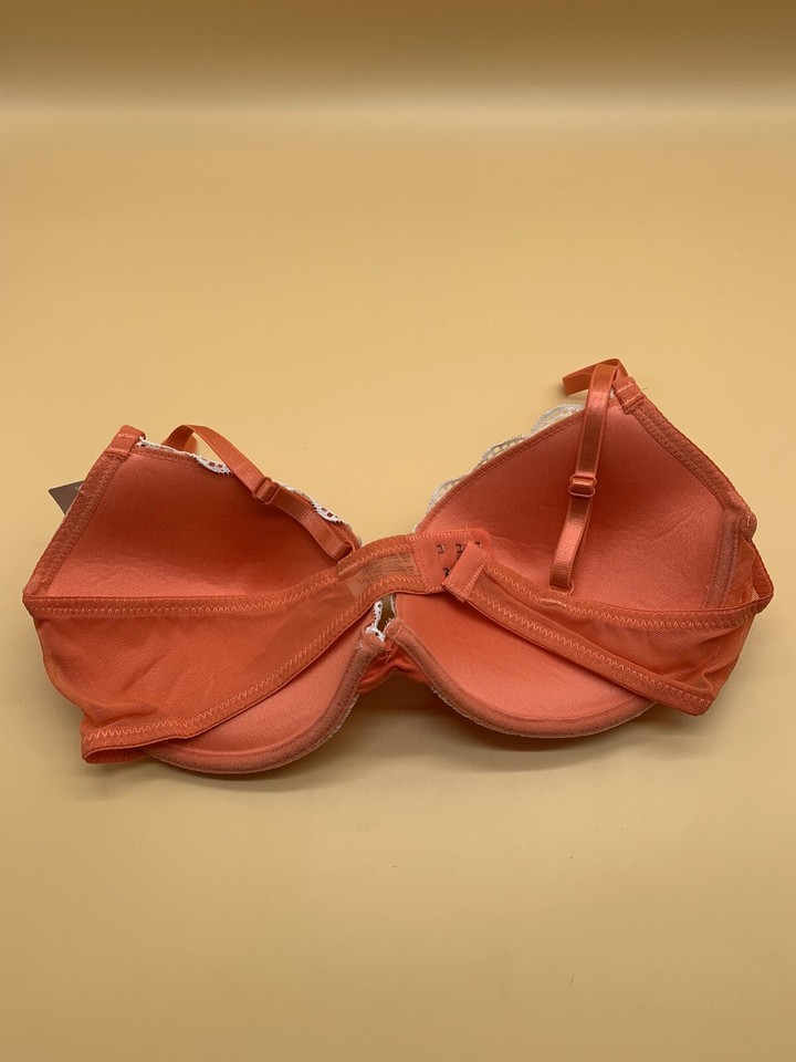 Hers by Herman Orange Push-up Underwire Bra Size 38D-NWT | eBay