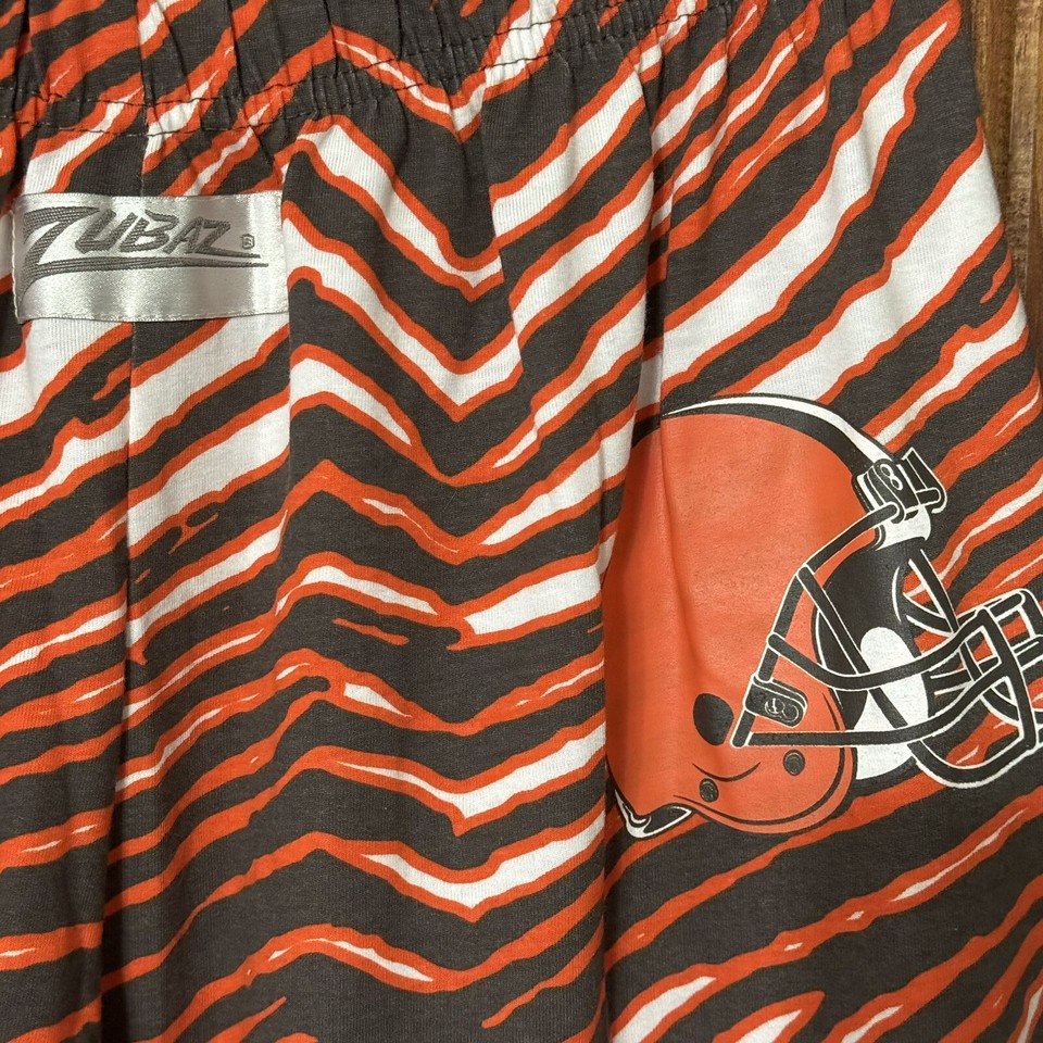 Zubaz NFL Men's Cleveland Browns Zebra Left Hip Logo Lounge Pant Small ...