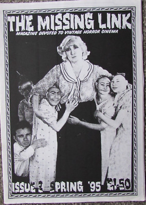 THE MISSING LINK HORROR FILM FANZINE #3 VFN CONDITION | eBay UK