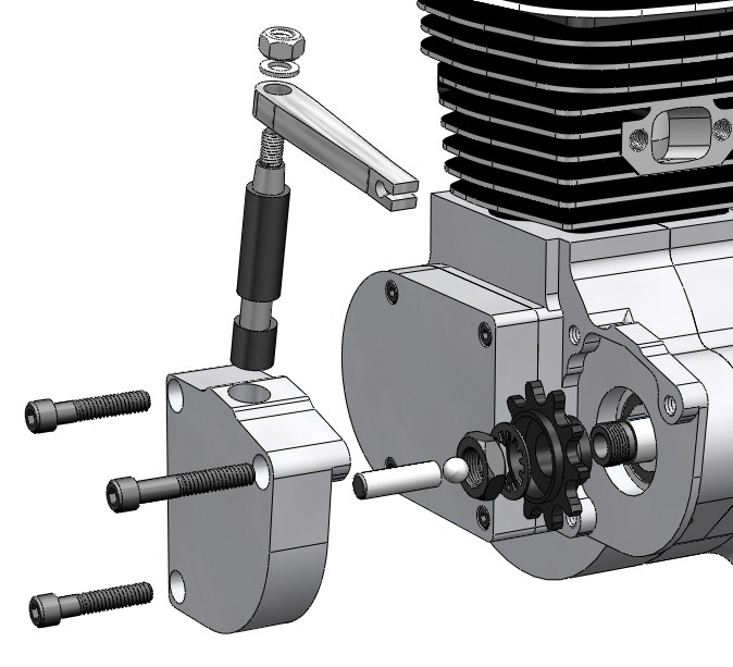 CLUTCH ARM LEVER PIN ROD BALL CAMSHAFT 2 Stroke 49cc 66 80cc Motorised ...