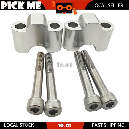 7/8" 22mm Handlebar Bar Mount Clamp Riser Risers for Motorcycle Dirt ...