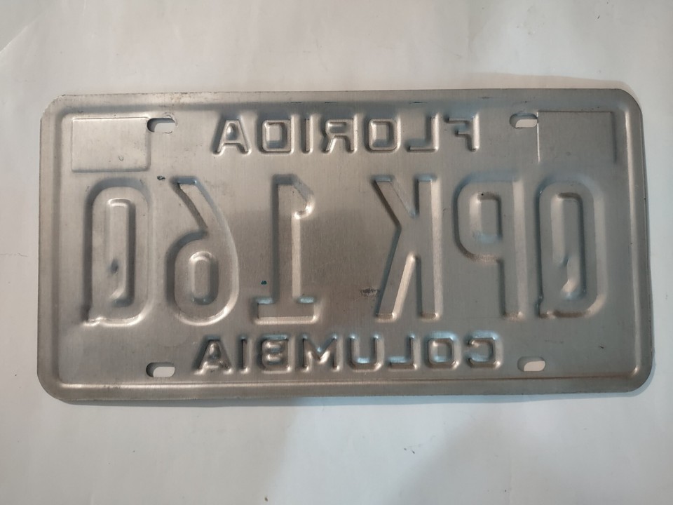Vintage Florida License Plate Car Tag Columbia County Expired h | eBay