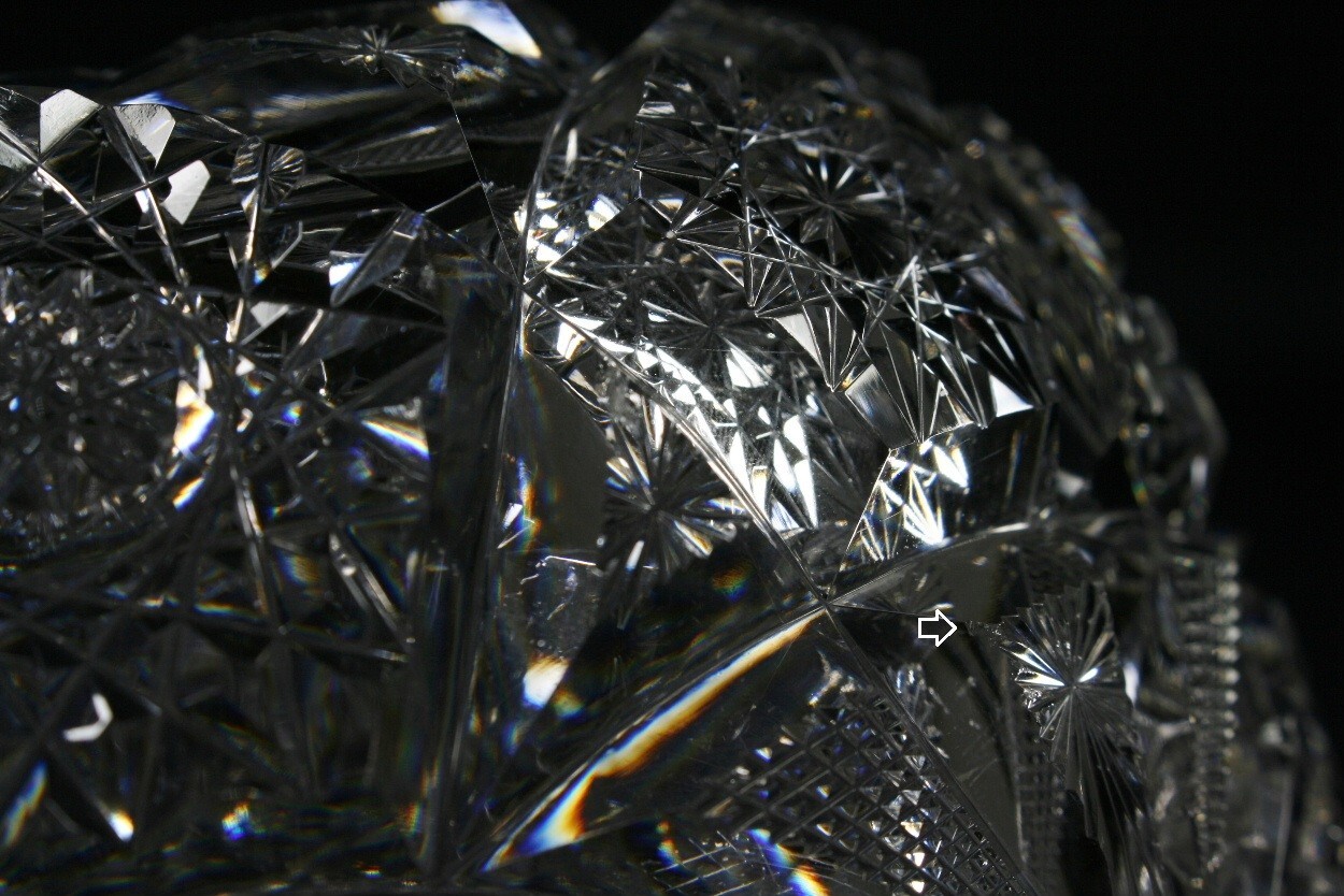 LIBBEY AMERICAN BRILLIANT CUT GLASS COLONNA BOWL-USA | eBay