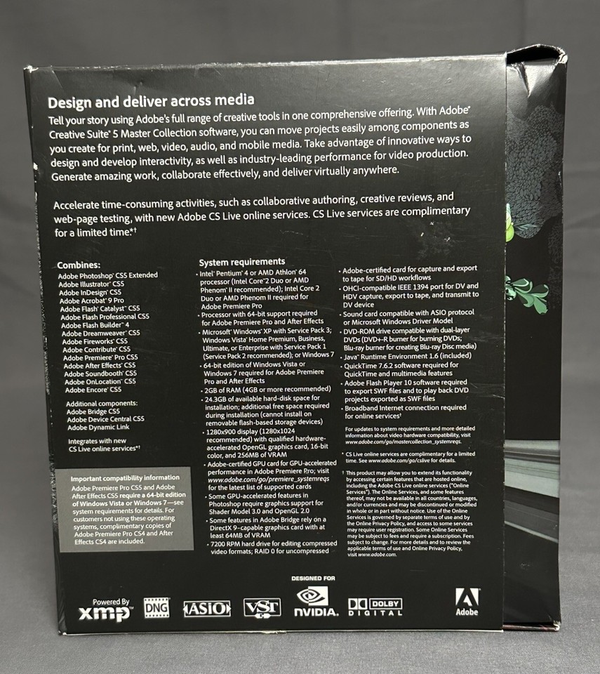 Adobe Creative Suite 5 Master Collection for Windows CS5 | eBay