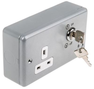 MK Electric Grey 1 Gang Switched Power Socket, Type G - British, 13A ...