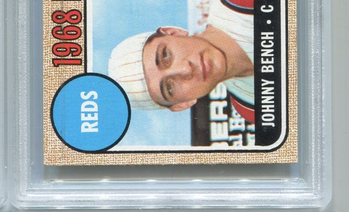 1968 Topps Johnny Bench Rookie Card PSA 6 Ex MINT Graded Baseball #247 ...