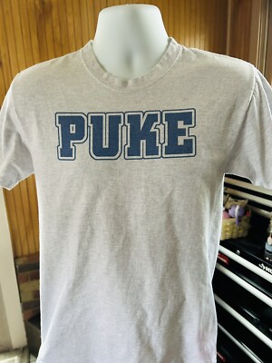 Puke University Anti Duke Small T Shirt A UNC Tarheels Favorite T Shirt ...