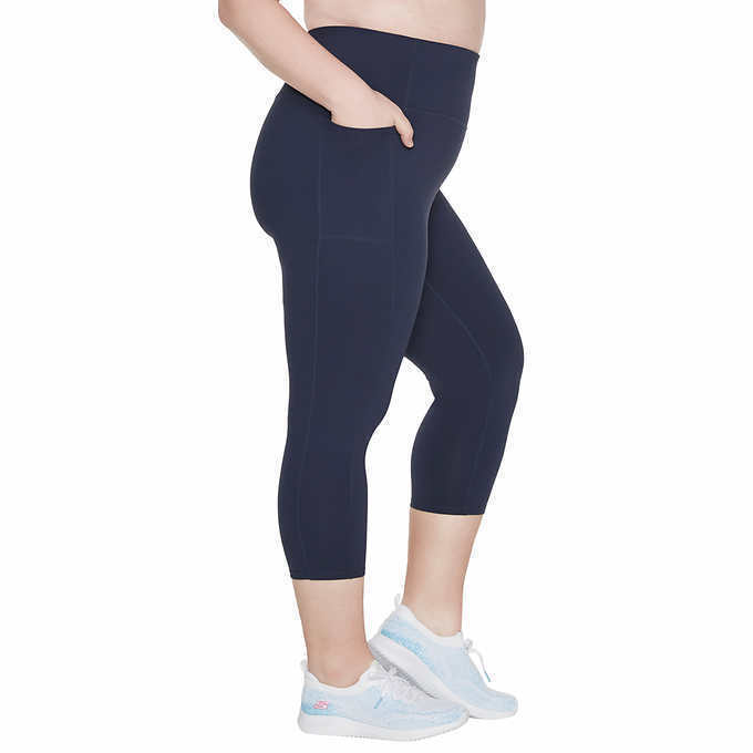 Skechers Go Walk Ladies High Waist Mid Calf Capri Legging W/WO Tags S ...