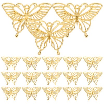 20Pcs Open Bezels Pendants Resin Epoxy Bezels Alloy Jewelry Bezels ...