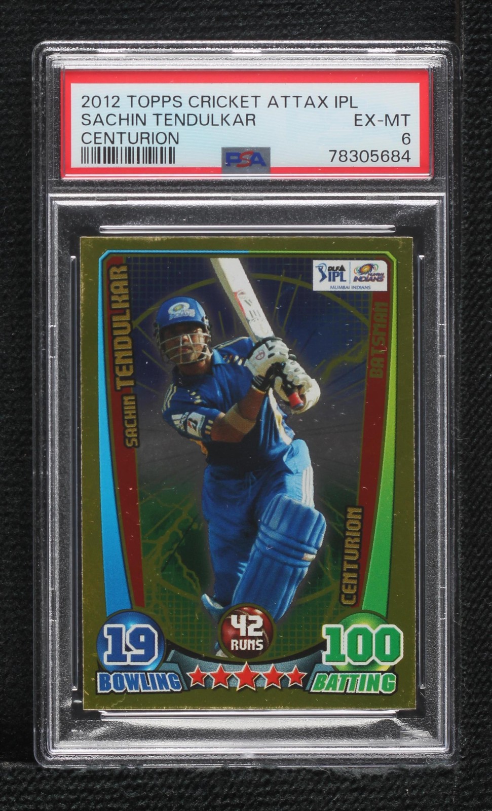 2012 Topps Cricket Attax IPL - Centurion Sachin Tendulkar for sale ...