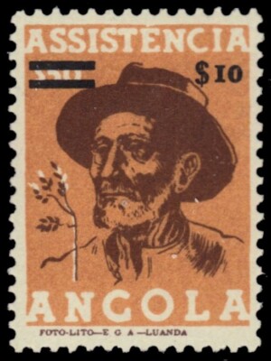ANGOLA RA12 - Old Man "1958 Postal Tax" (pb70771) | eBay