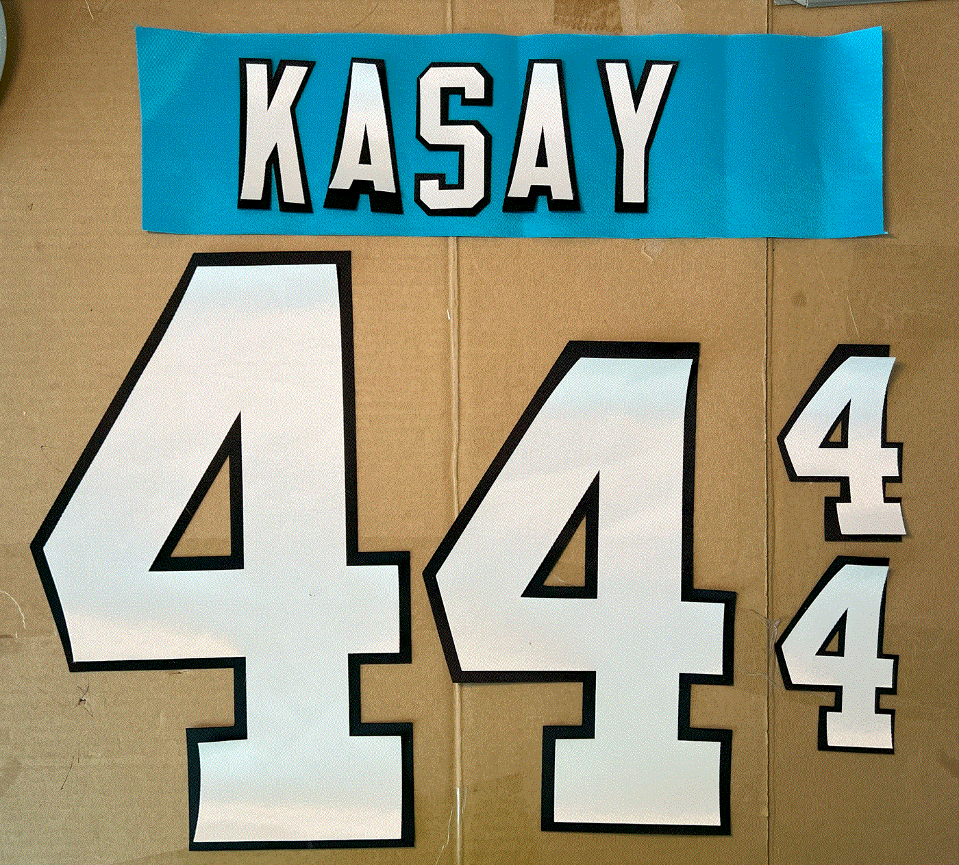 Carolina Panthers Lettering Number Custom Kit UNSEWN ANY Year Name for ...