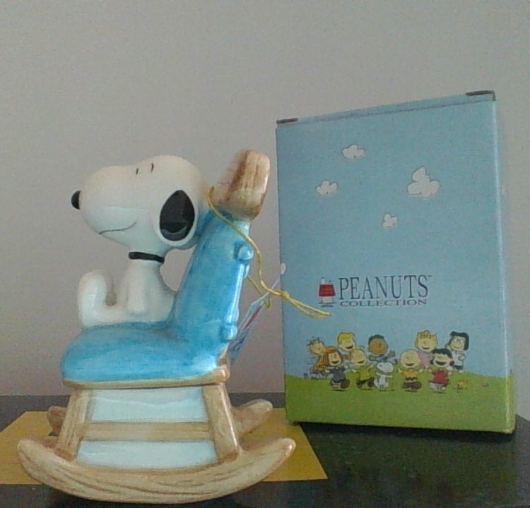 Peanuts Snoopy Rocking Chair Westland Trinket Box Excellent Condition ...