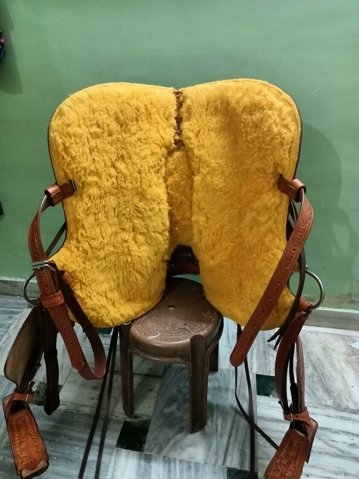 western peded hourse saddle chestnet color size " 16"inches | eBay