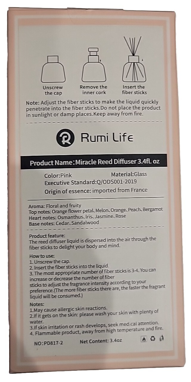PERFUME DIARY ROYAL GARDEN HOPE REED DIFFUSER 3.4OZ. | eBay