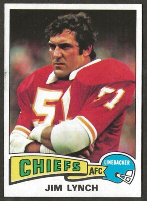 1975 Topps #254 JIM LYNCH Kansas City Chiefs CREASE FREE - 02 | eBay