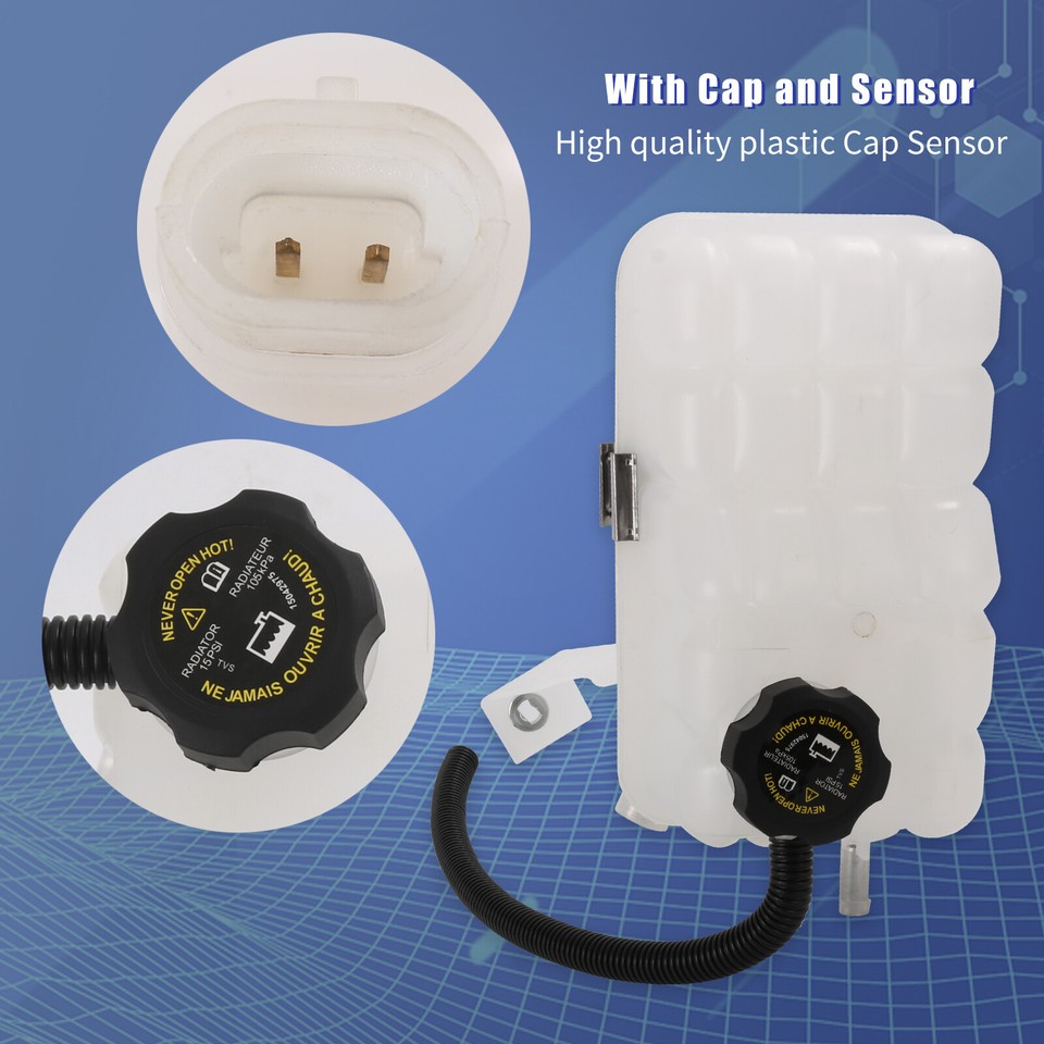 Coolant Recovery Tank Overflow Reservoir w/15PSI Cap For Chevy Cadillac ...