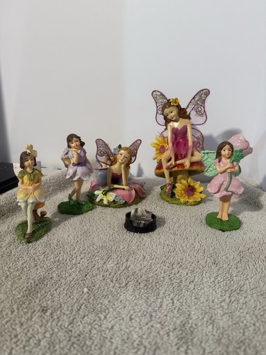 The Spring Shop Lot Of 5 Fairy Figures Figurines Mini Garden | eBay
