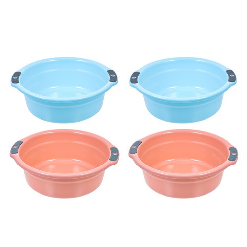 4 Pcs Wash Basin Storage Tub Vegetable Multi-functional Kitchen Washing ...