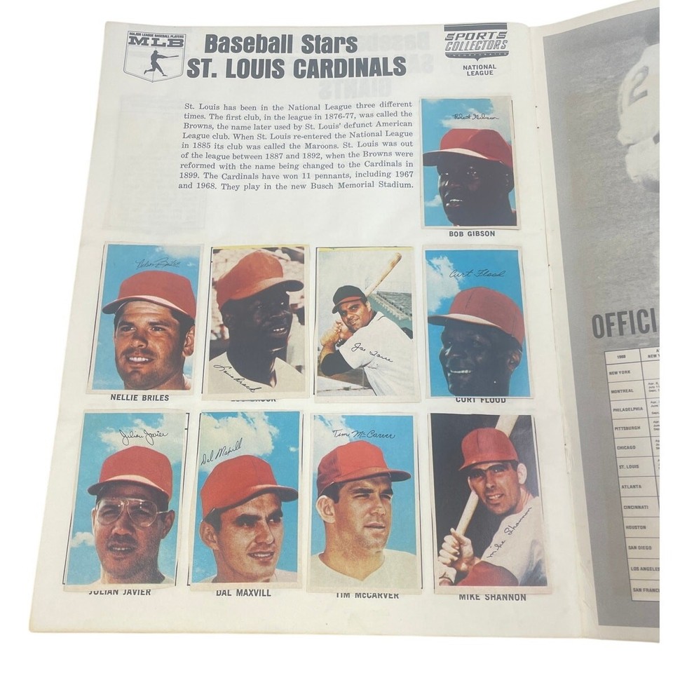 1969 MLB National League Baseball Stars Photostamp Album COMPLETE w ...