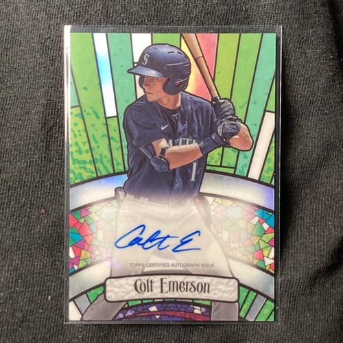 2023 Stained Glass Colt Emerson Auto 30/99 Seattle Mariners CASE HIT!🔥 ...