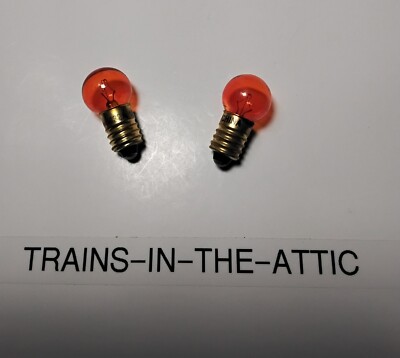 LIONEL 432A 18V SCREW AMBER BULB NEW PACK OF (2) | eBay